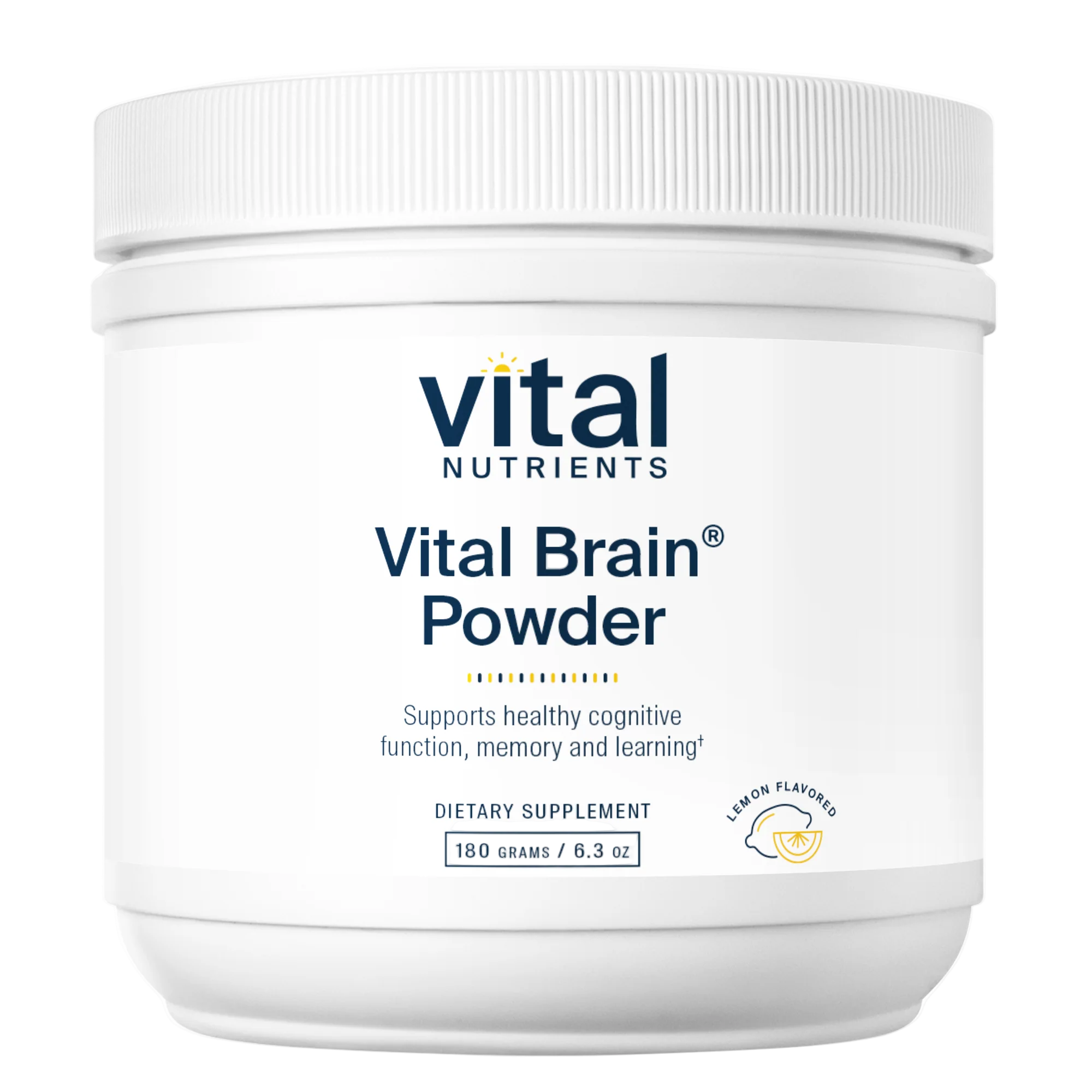 Vital Brain® Powder Natural Lemon Flavor – Summit Natural Wellness Center